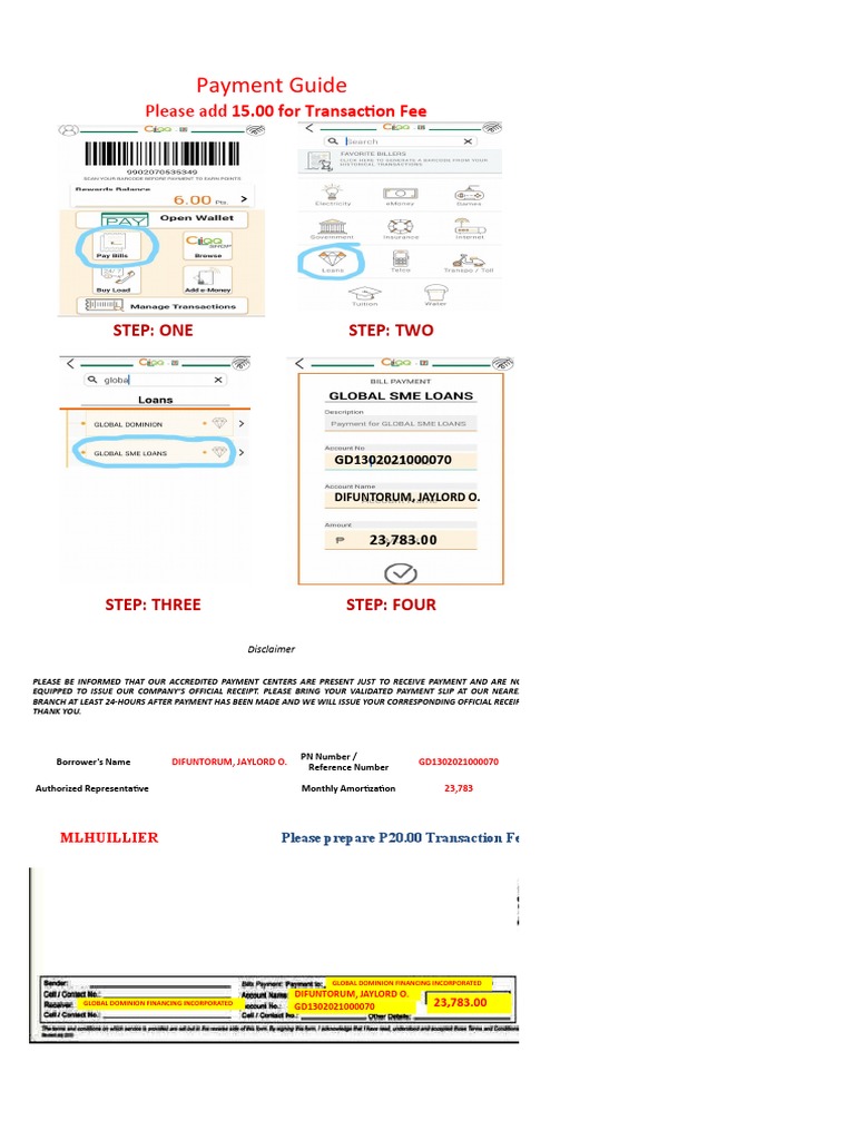 Global Dominion Payment Instructions | PDF | Financial Transaction | Fee