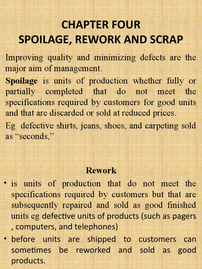 CH 4 Cost by GW | PDF | Inventory | Scrap