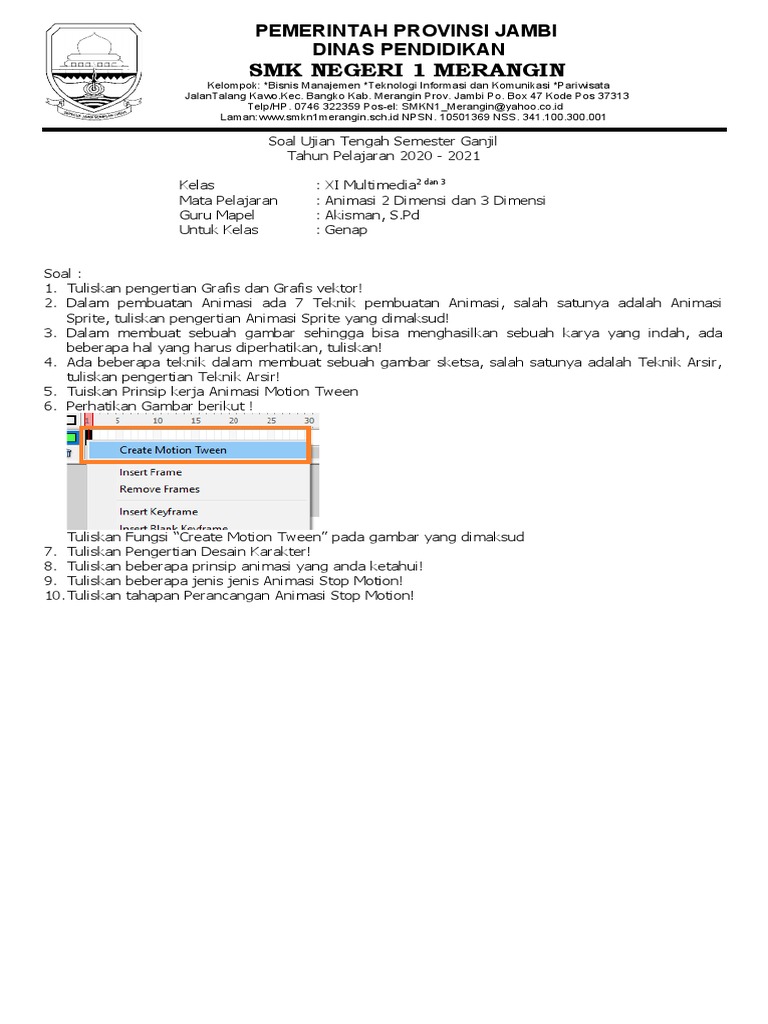 Soal UTS | PDF | Karier & Perkembangan | Ilmu Sosial