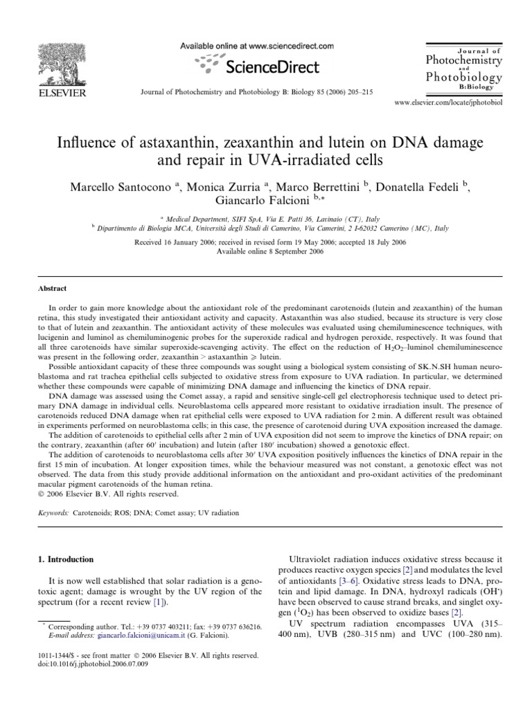 Oculex 3 | PDF | Reactive Oxygen Species | Ultraviolet