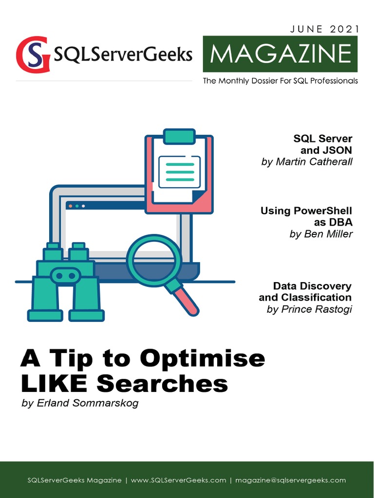 SQLServerGeeks Magazine June 2021 | PDF | Databases | Microsoft Sql Server