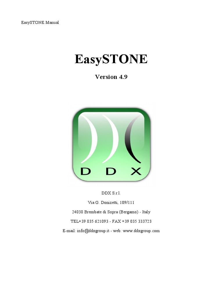 EasySTONE Manual | PDF | Menu (Computing) | Icon (Computing)