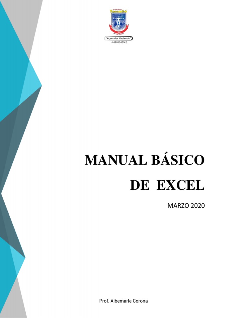 Manual Basico de Excel | PDF | Microsoft Excel | Hoja de cálculo