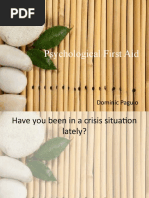Psychological First Aid - Deped.revised | PDF | Social Support | Stress ...