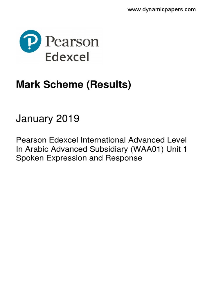 Markscheme Paper1 January2019 | PDF | Cognitive Science | Cognition