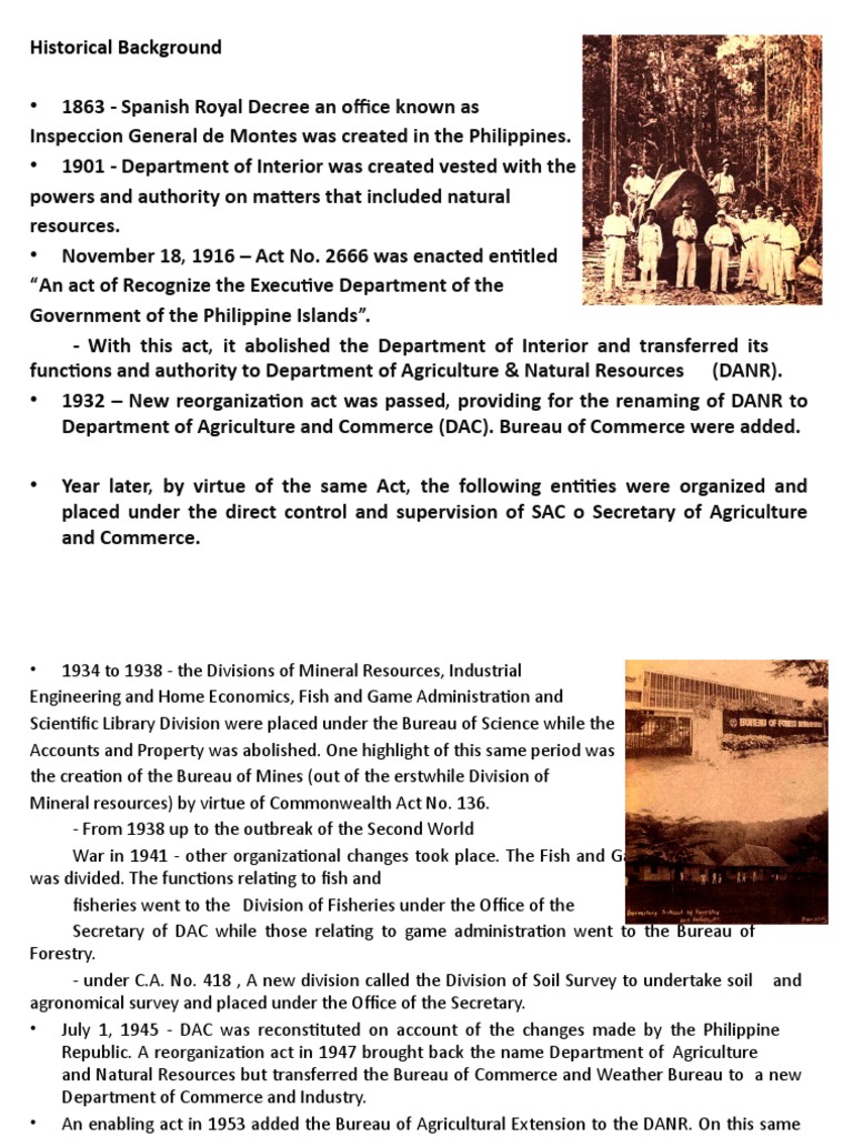 History and Mission of DENR | PDF | Natural Environment