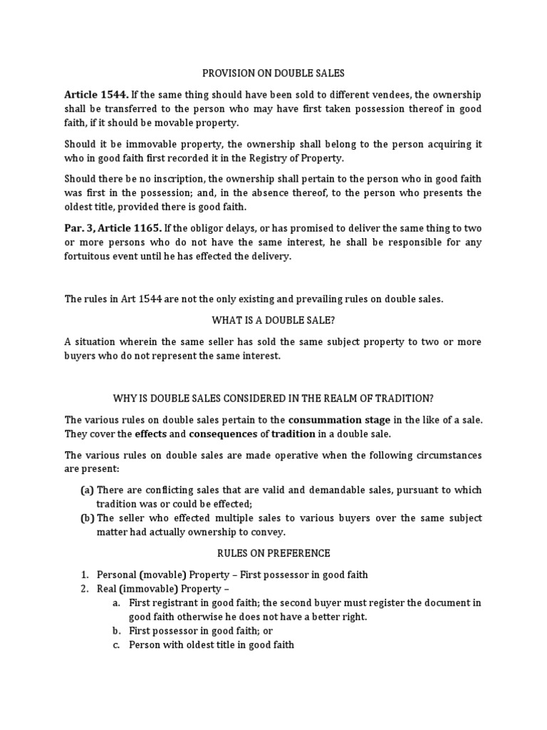 Double Sales Report | PDF | Deed | Title (Property)