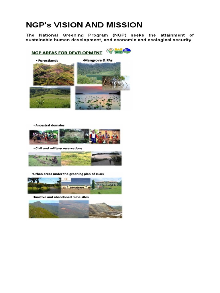 NGP - National Greening Programme Philippines | PDF | Wellness