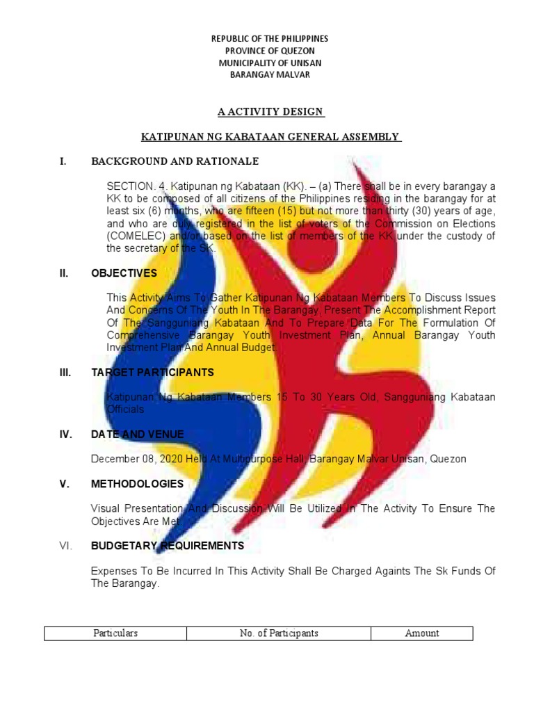 KK Assembly Activity Design Overview | PDF | Social Science | Science ...