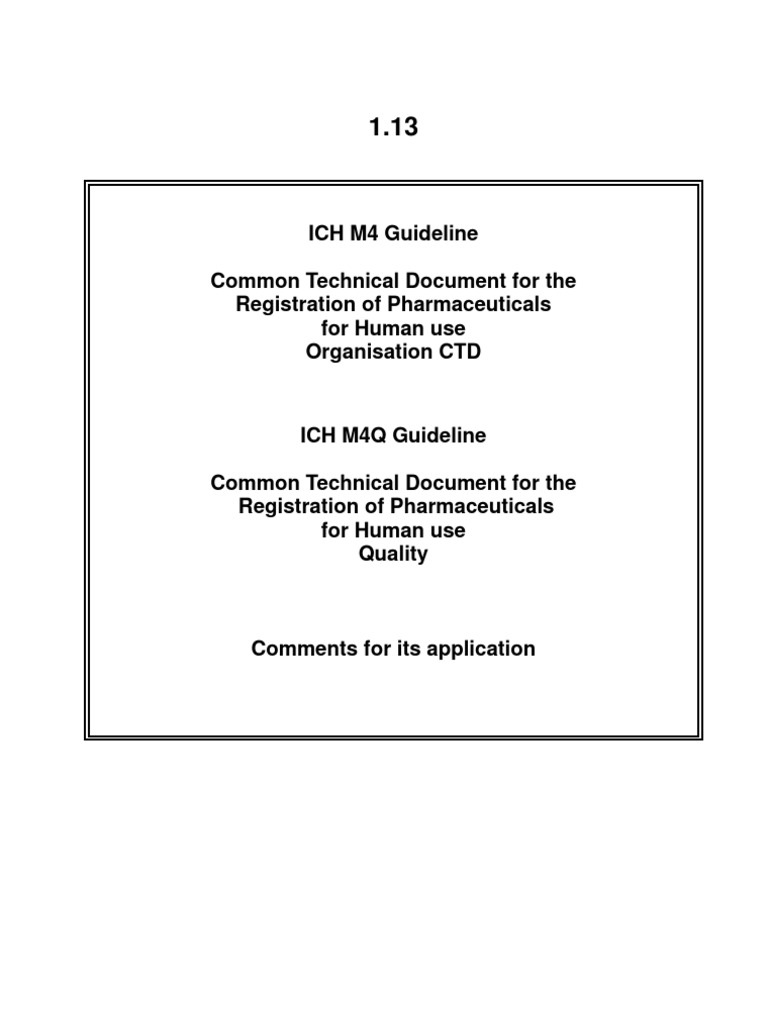 41 1.13 Stability Workshop ICH M4, ICH M4Q C | PDF | Food And Drug Administration ...