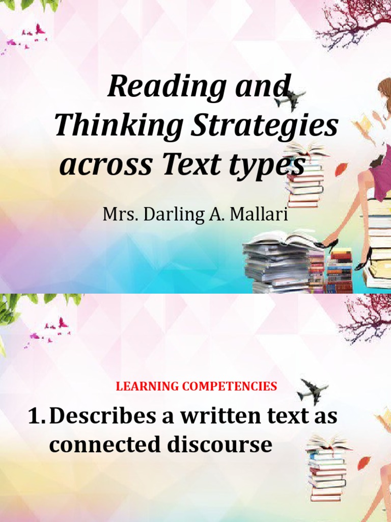 Lesson1 Text As Connected Discourse | PDF | Speed Reading | Masculinity