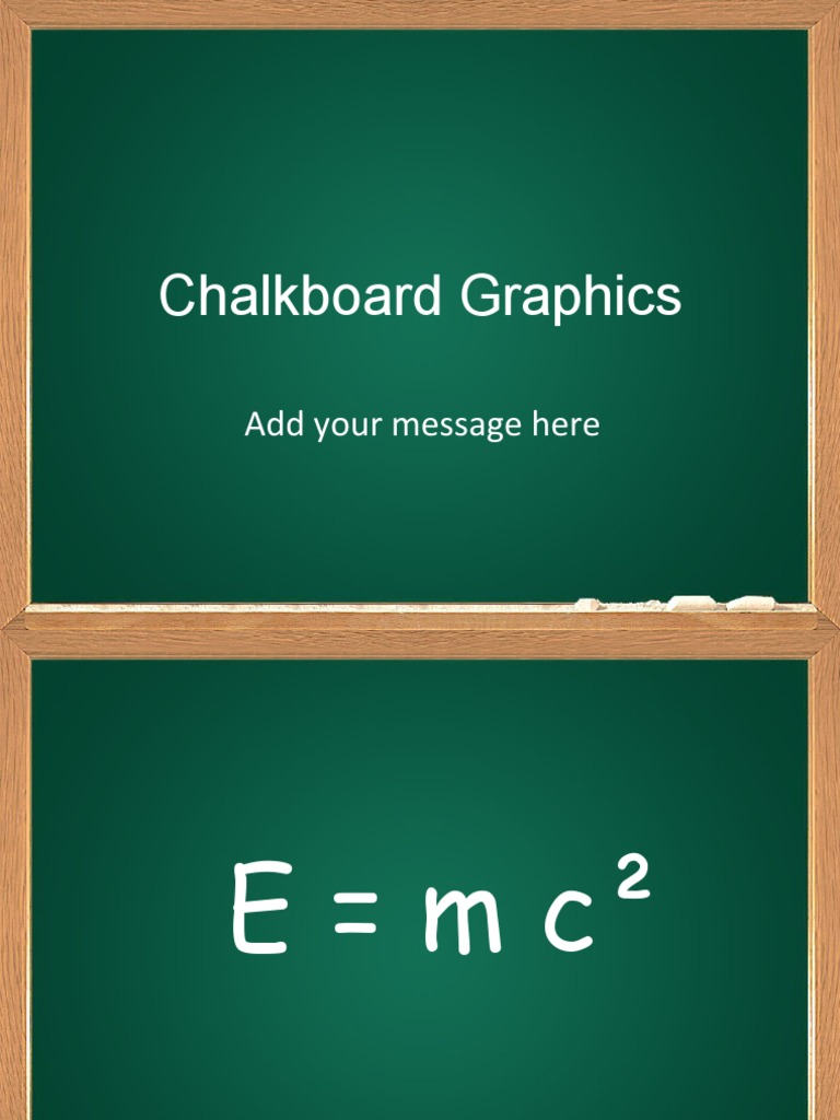 Chalkboard Graphics: Add Your Message Here | PDF