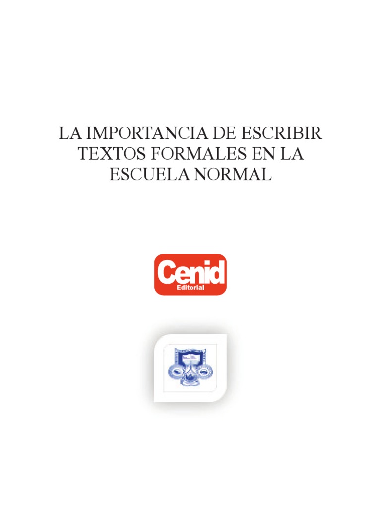 Importancia de Textos Formales en Educación | PDF | Maestros