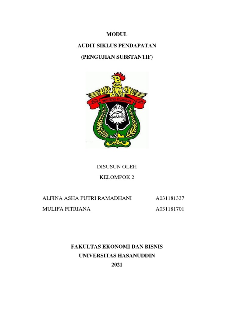 Audit Siklus Pendapatan: Pengujian Substantif | PDF | Pengelolaan Keuangan & Uang