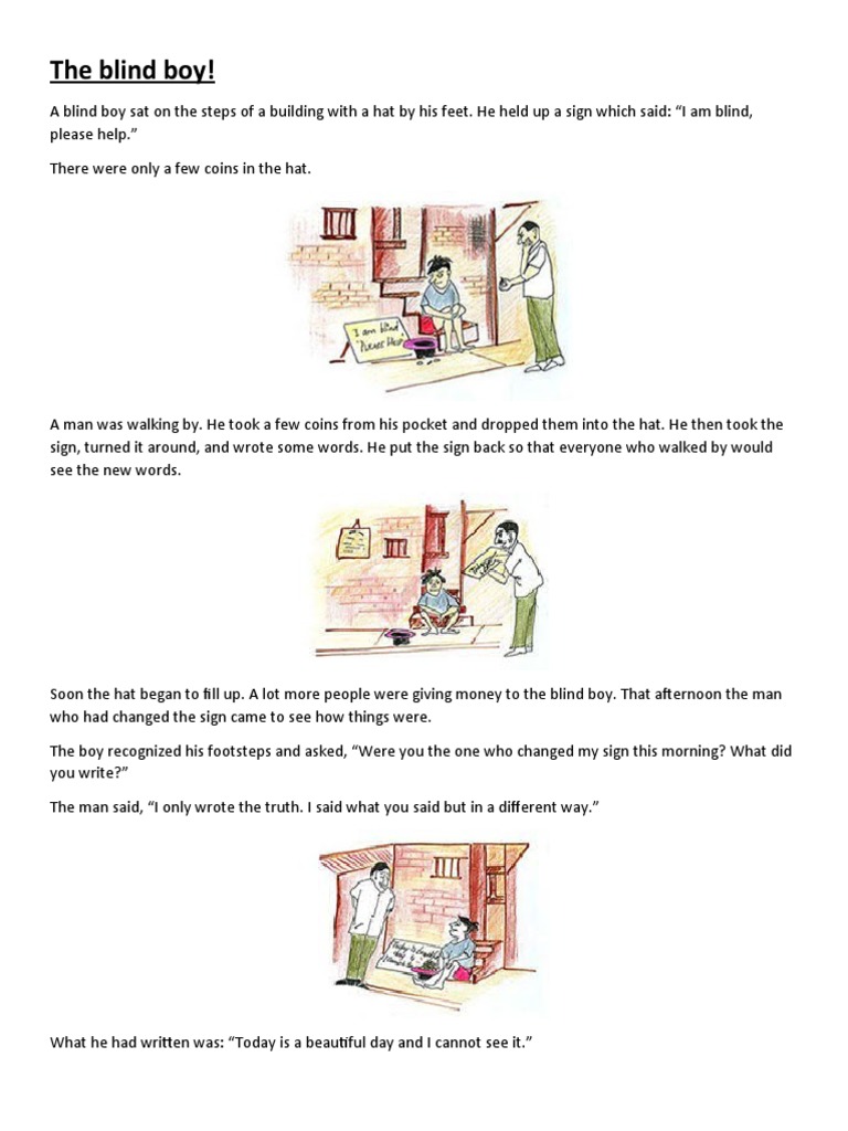 The Blind Boy: A Story of Hope | PDF