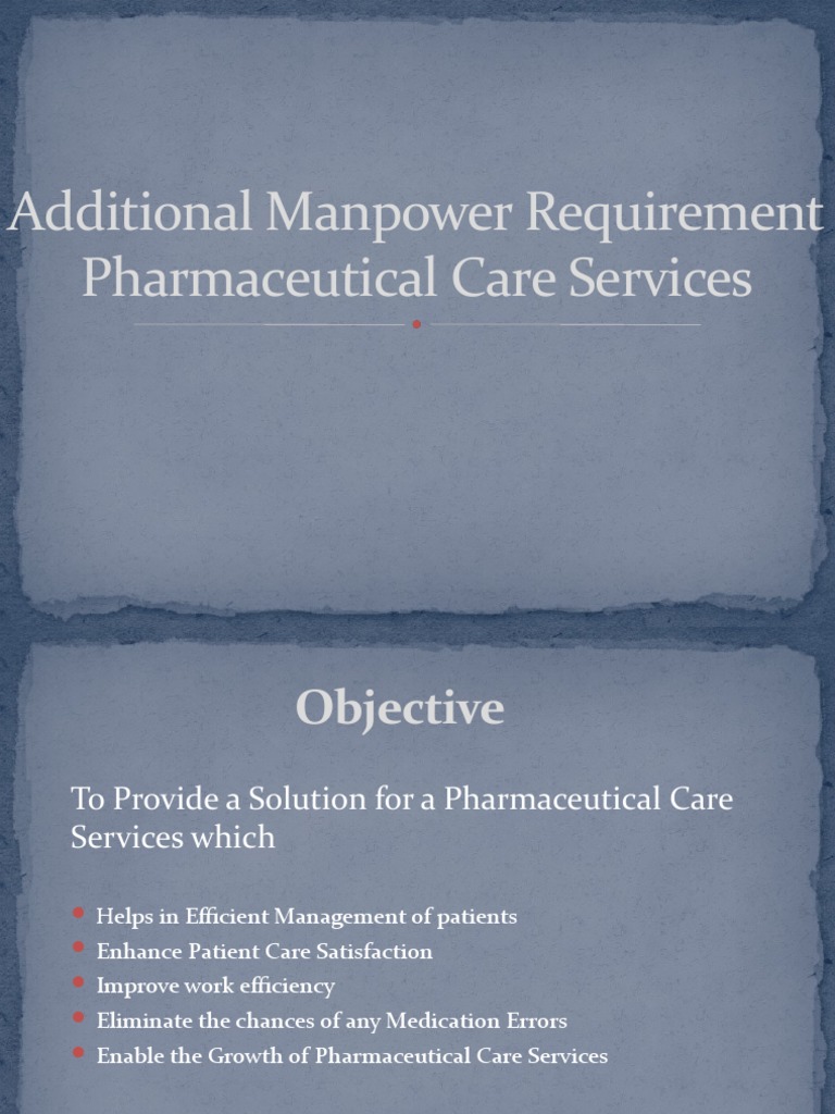 Additional Manpower Requirement | PDF | Pharmacy | Pharmacist