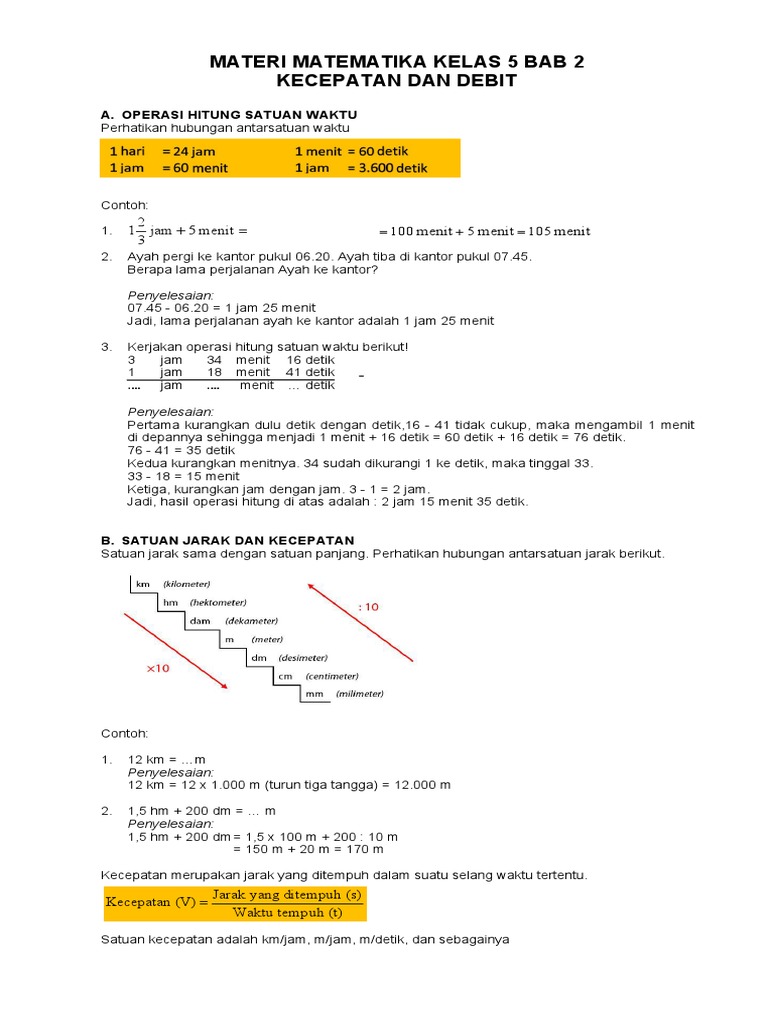 Materi Matematika Kelas 5 Bab 2 | PDF