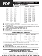 Timetable Bus 100X | PDF | Dublin | Bus Transport