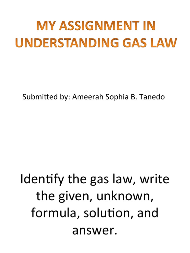 Calculating Gas Laws: Boyle's Law, Charles' Law, Gay-Lussac's Law ...