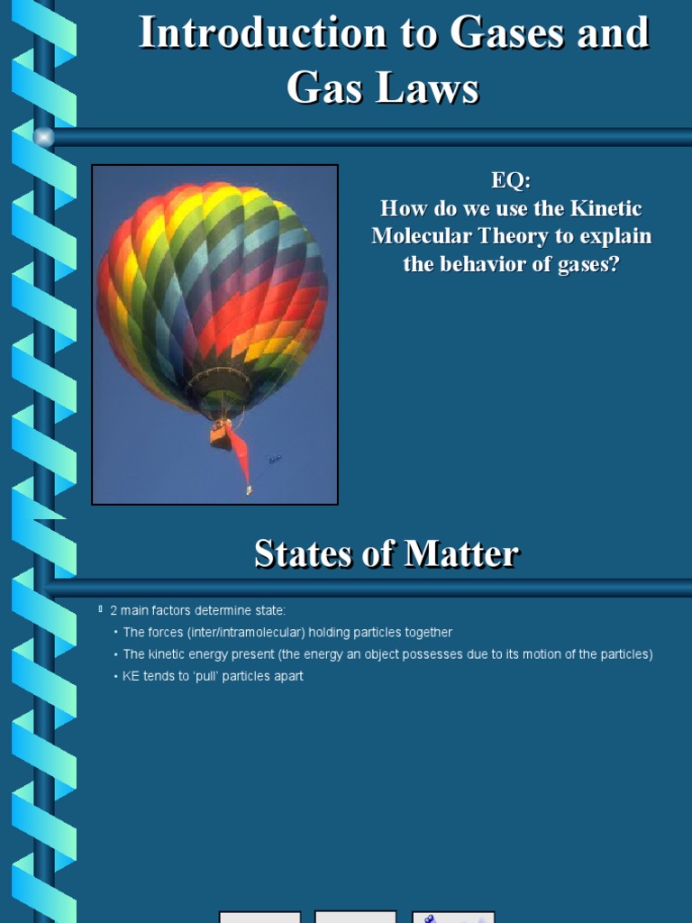 Kinetic Molecular Theory of Gases Explained | PDF | Gases | Pressure