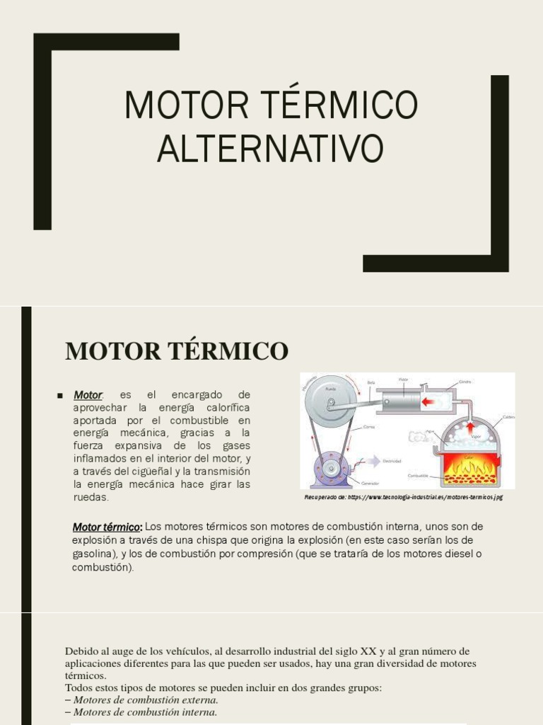 Motor Termico Alternativo, Diesel | PDF | Motor de combustión interna ...