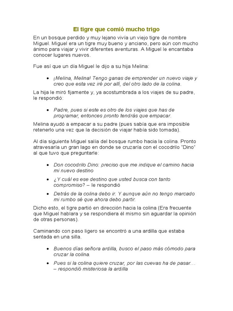 Cuento de Terapia de Lenguaje | PDF