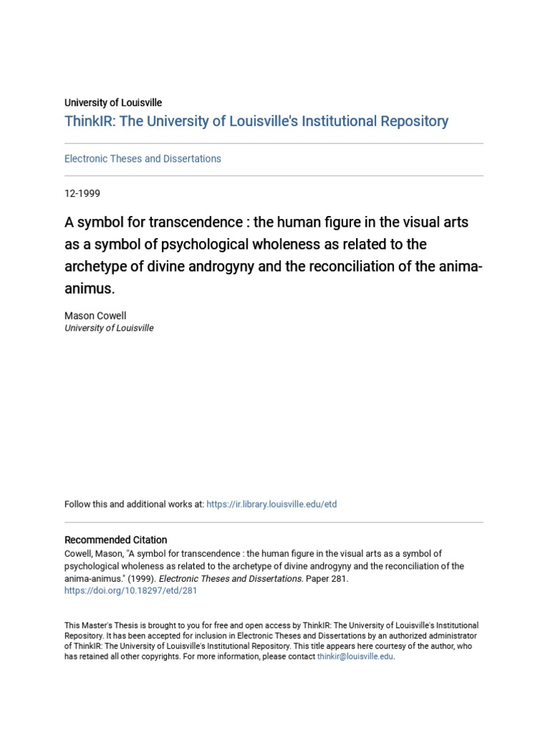 A Symbol For Transcendence - The Human Figure in The Visual Arts | PDF ...