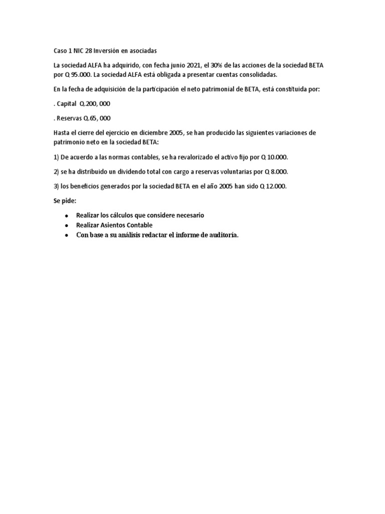 Caso 6 Nic 28 | PDF