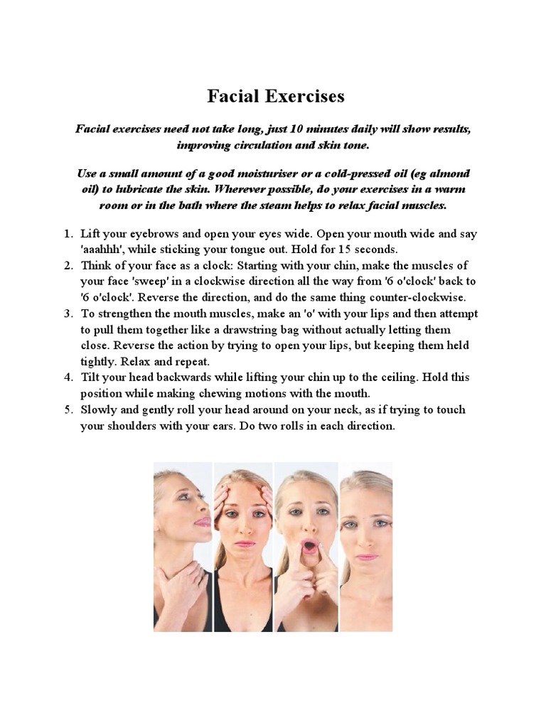 Facial Exercises | PDF