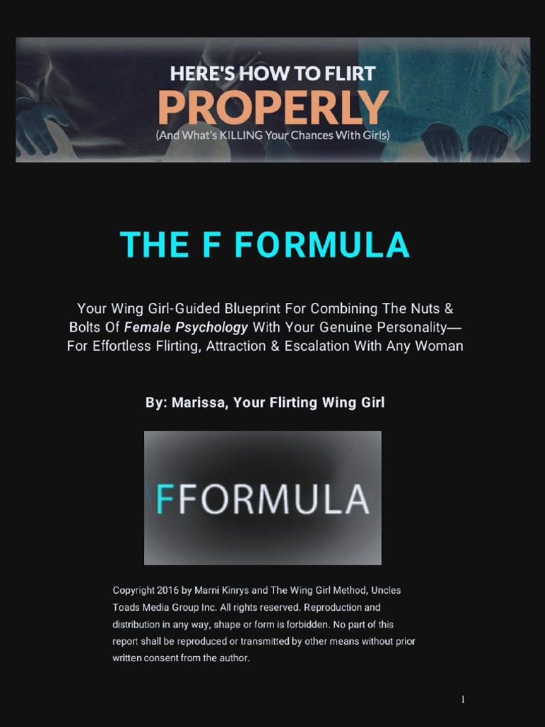The F Formula by Marni Kinrys | PDF