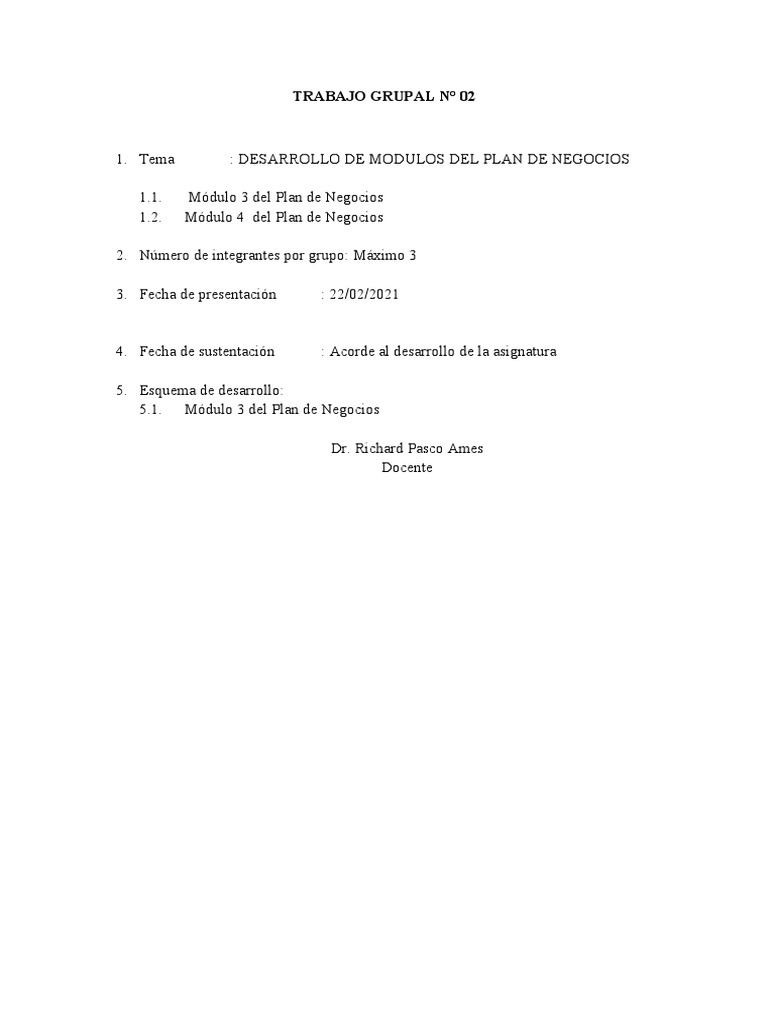 Trabajo Grupal #01 - Gerencia Económica | PDF