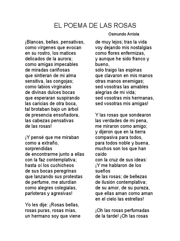 El Poema de Las Rosas | PDF