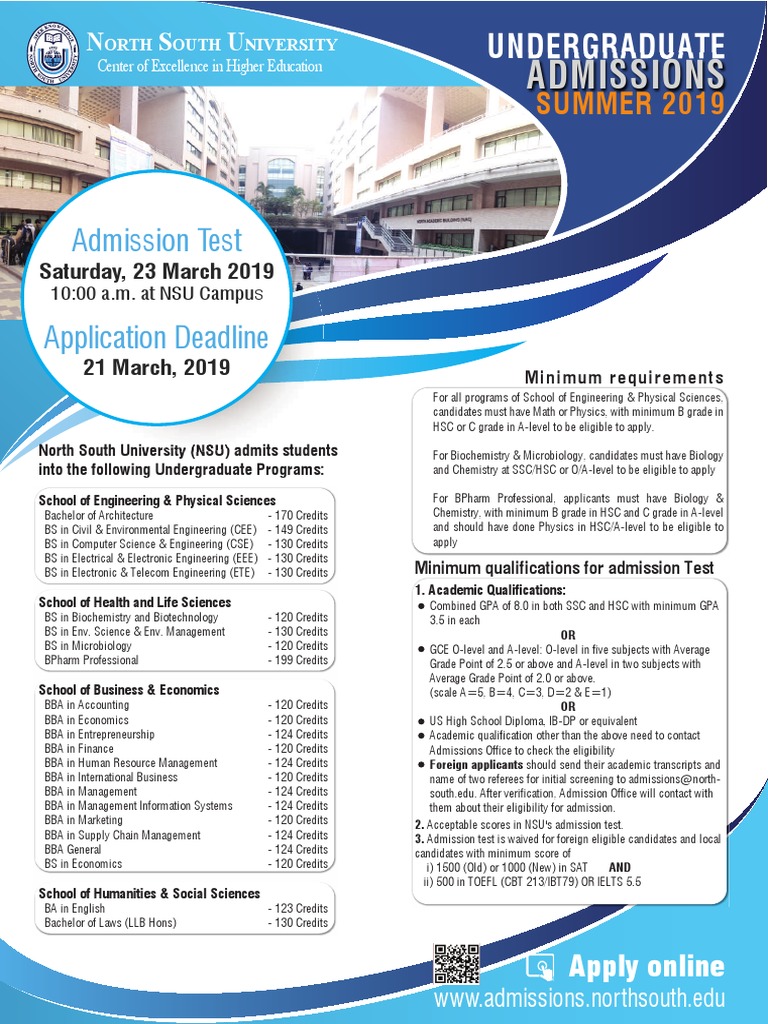 Admissions: Undergraduate Undergraduate | PDF | Gce Advanced Level ...
