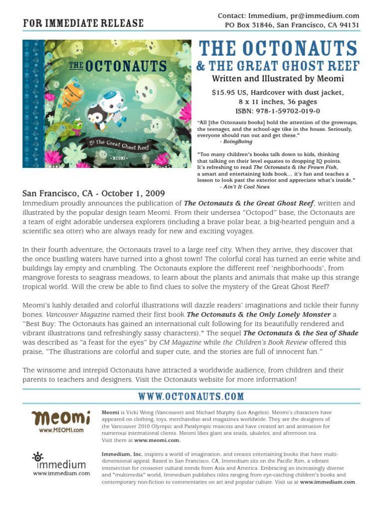 The Octonauts & the Great Ghost Reef | PDF | Young Adult | General Fiction