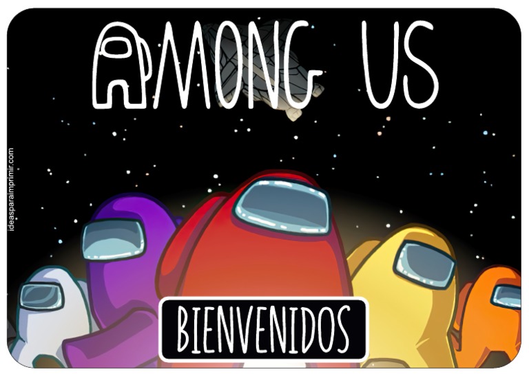 Among Us Poster Cartel Bienvenida Kit Imprimible Amongus Gratis | PDF