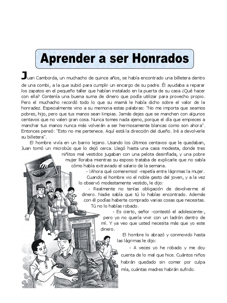 La honradez de Juan Camborda | PDF