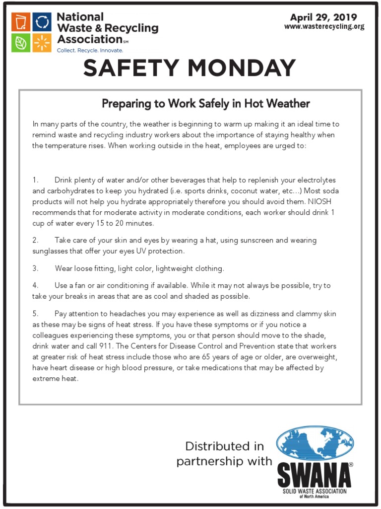 4-29-19 SWANA Safety Monday | PDF