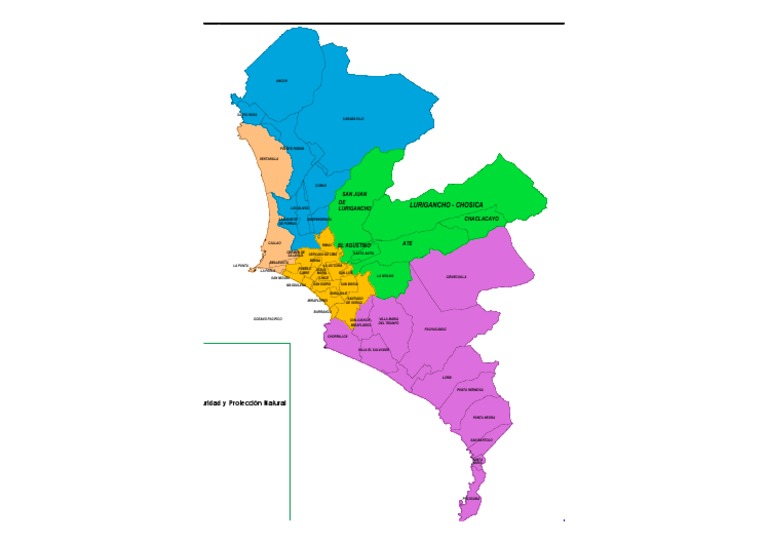 Mapa de los 43 Distritos de Lima | PDF | Lima