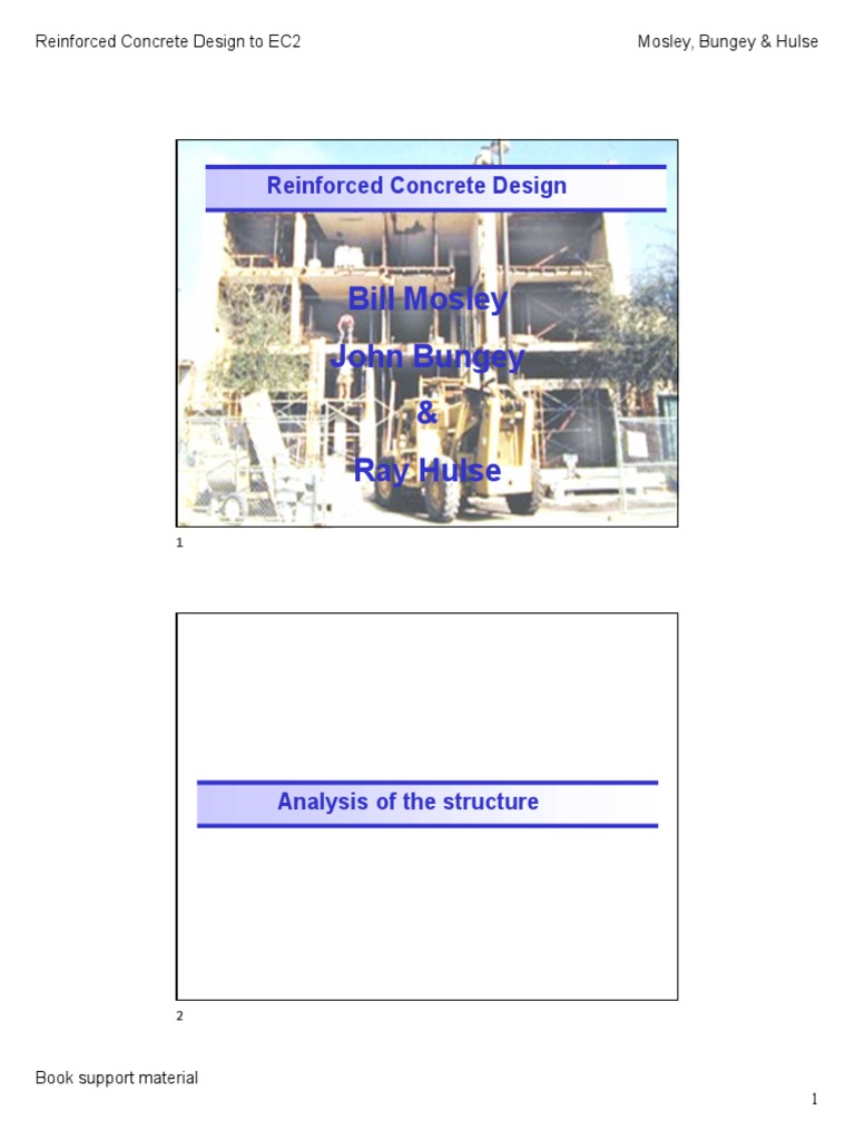 Bill Mosley John Bungey & Ray Hulse: Reinforced Concrete Design ...