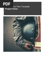 Construction Management Plan Template | PDF | Traffic | Road