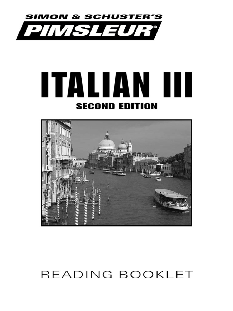 Pimsleur Italian 3 | PDF