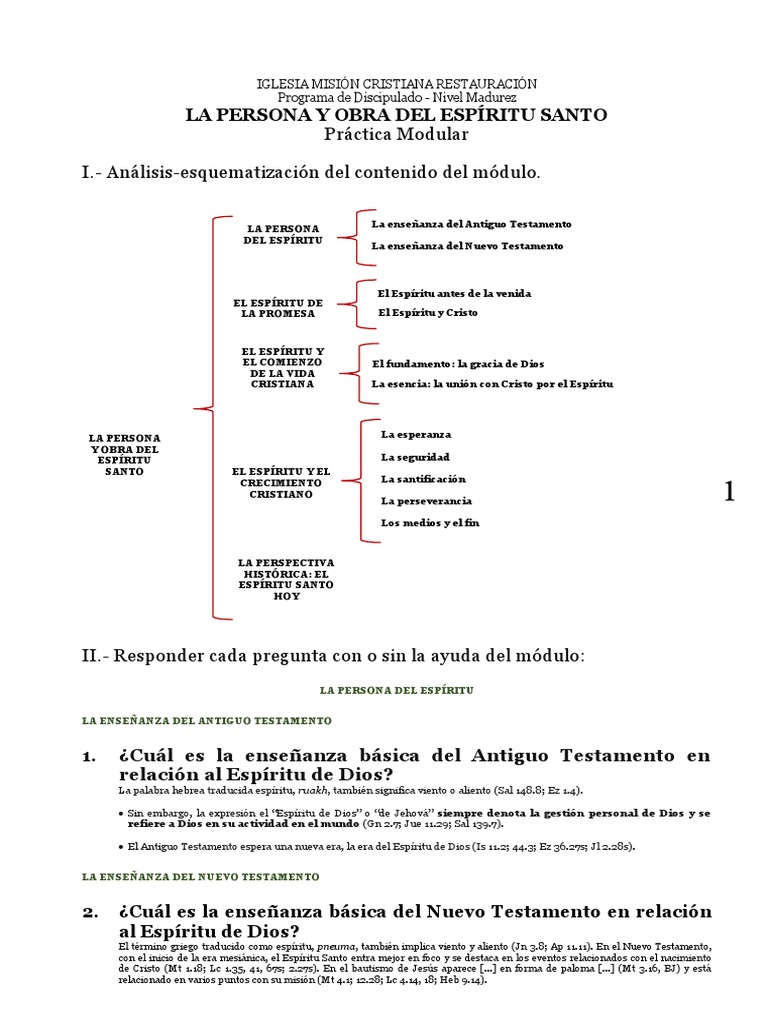 002 Práctica Modular Sol | PDF | Jesús | espíritu Santo