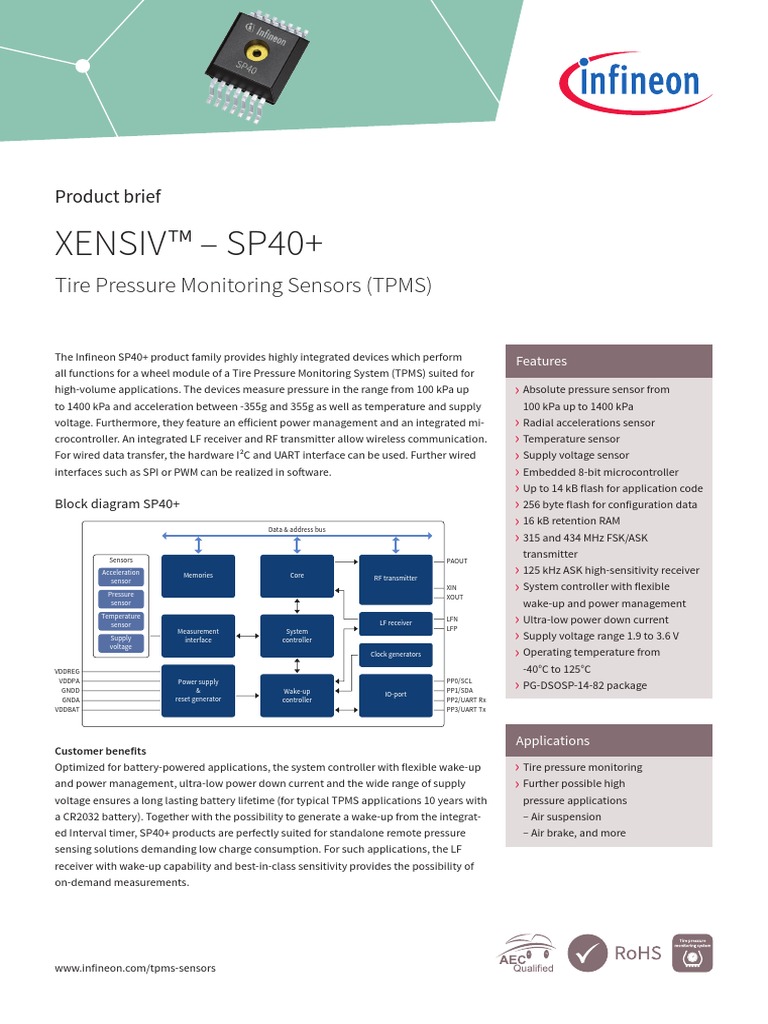 Infineon SP40plus ProductBrief v01 - 00 EN | PDF | Passivity ...