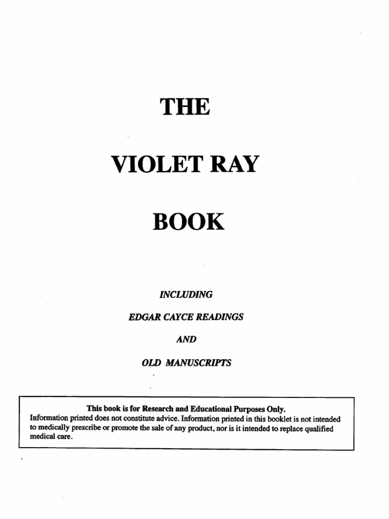 The Violet Ray Book | PDF