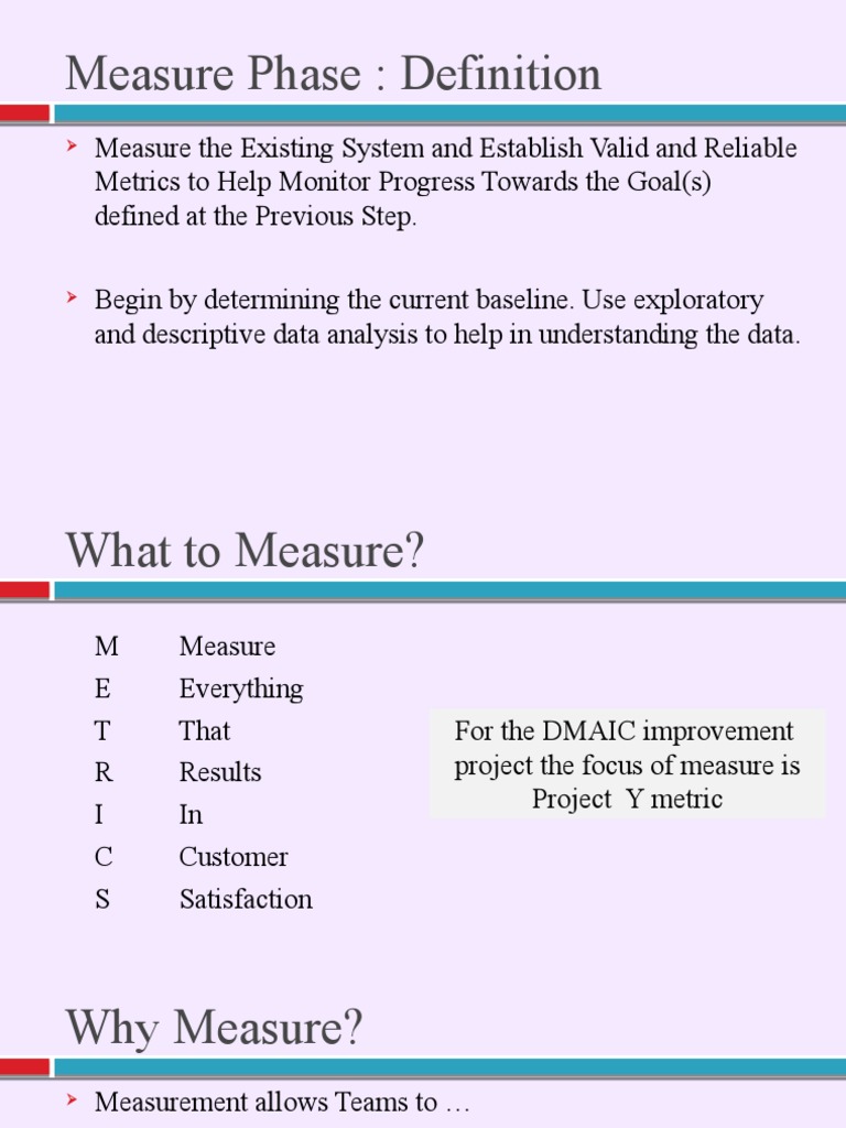 Measure Phase in Six Sigma | PDF | Standard Deviation | Statistics