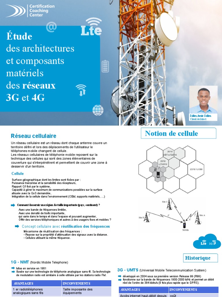 Architectures des réseaux 3G et 4G | PDF | GSM | Réseau cellulaire