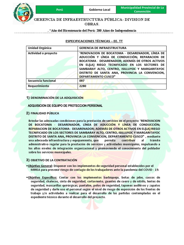 TDR Epp | PDF | Perú | Color