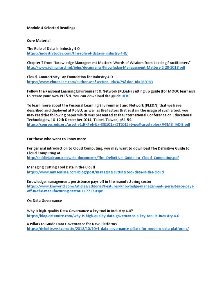 Module 4 Selected Readings | PDF | Career & Growth