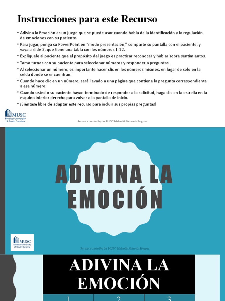 Adivina La-Emoción | PDF | Crecimiento personal y profesional ...