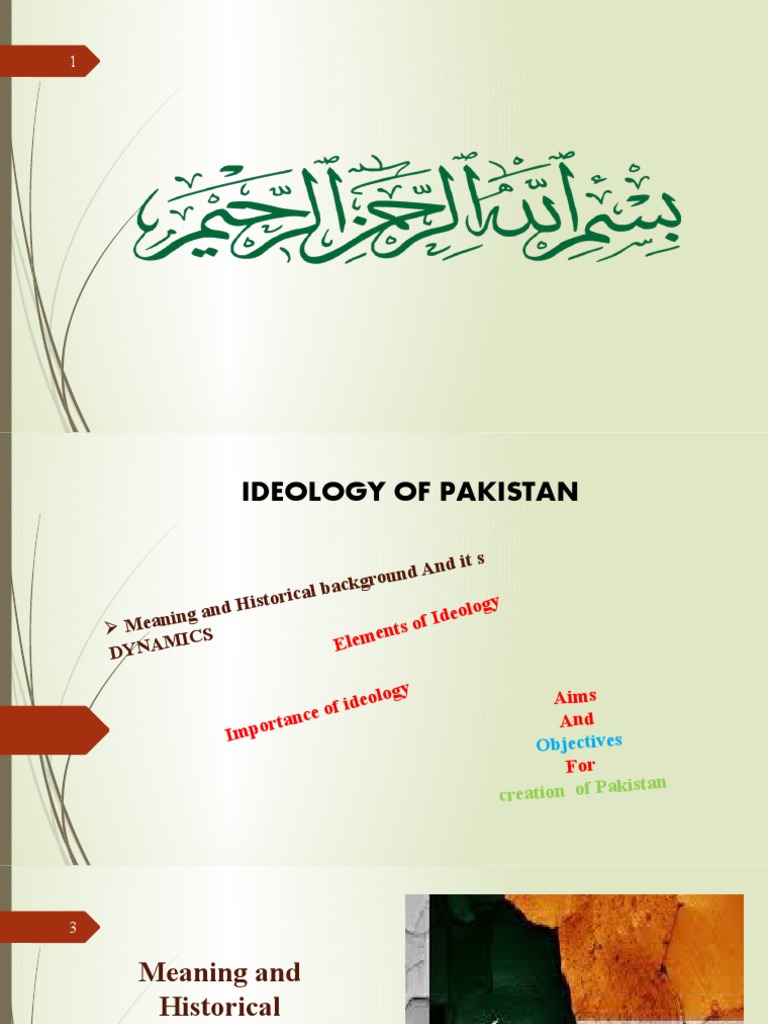Ideology Of Pakistan Pdf Two Nation Theory Pakistan